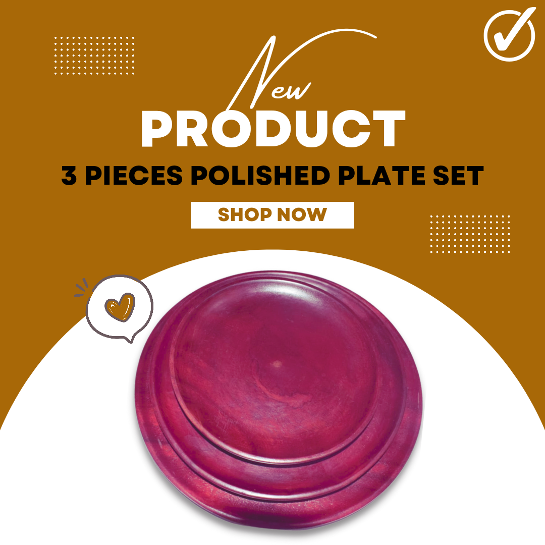 Polished Wooden Plate Set - Wooding